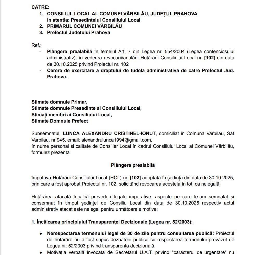 Vărbilău S.A. – Apă fără acte, balastieră cu acte, iar candidații se ...